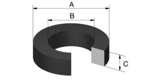 B6414 Seal, Small Square Cut - Brake Caliper Refurbs